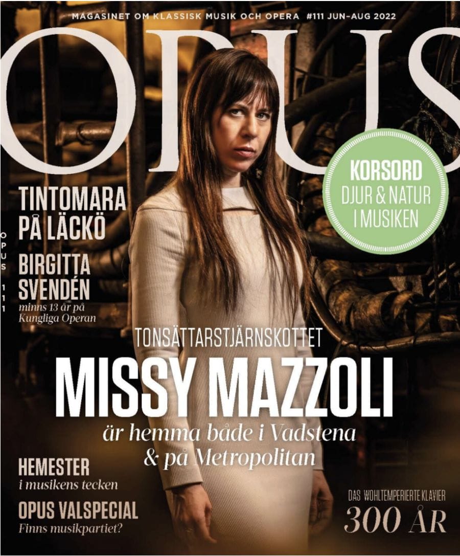 Missy Mazzoli featured in Opus Magazine (Sweden) – Missy Mazzoli